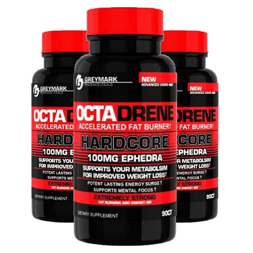 Octadrene Hardcore with 100mg of Ephedra - Ephedra Outlet